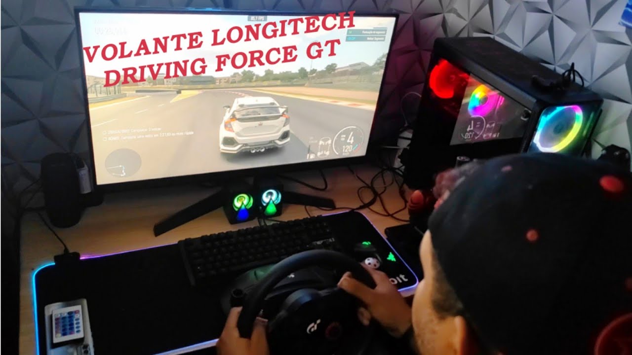 VOLANTE LONGITECH DRIVING FORCE GT, VALE A PENA ? 2023 - YouTube