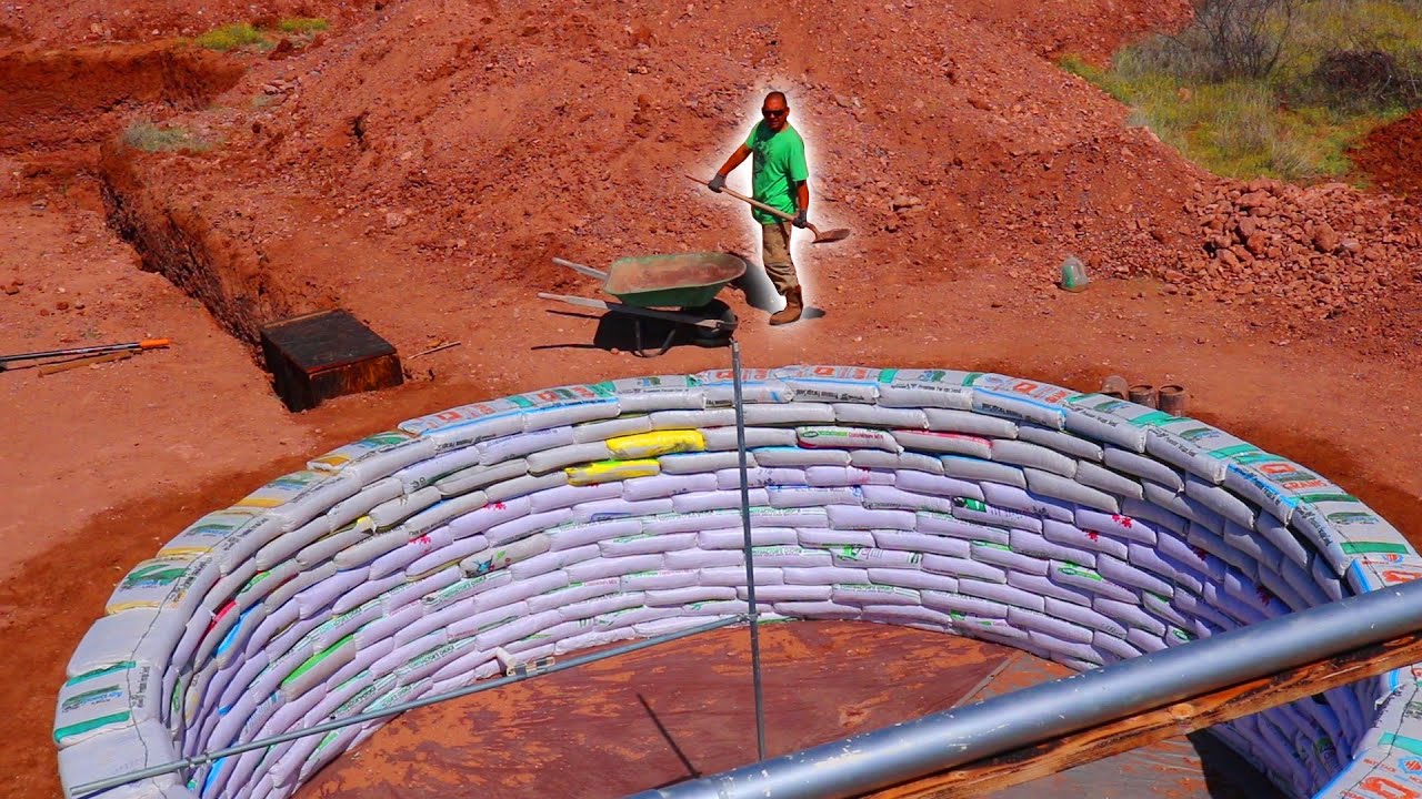 New Technique For Our Earthbag Rainwater Harvesting Cistern Build ...