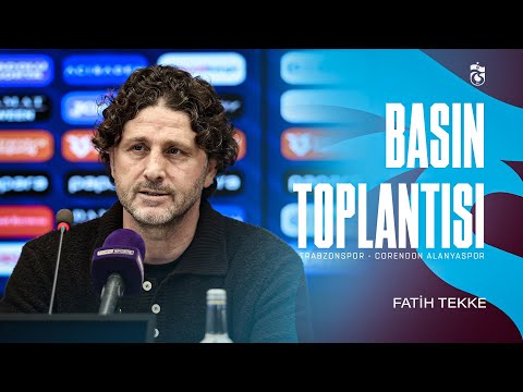Teknik Direktörümüz Fatih Tekke'nin Corendon Alanyaspor maçı değerlendirmesi