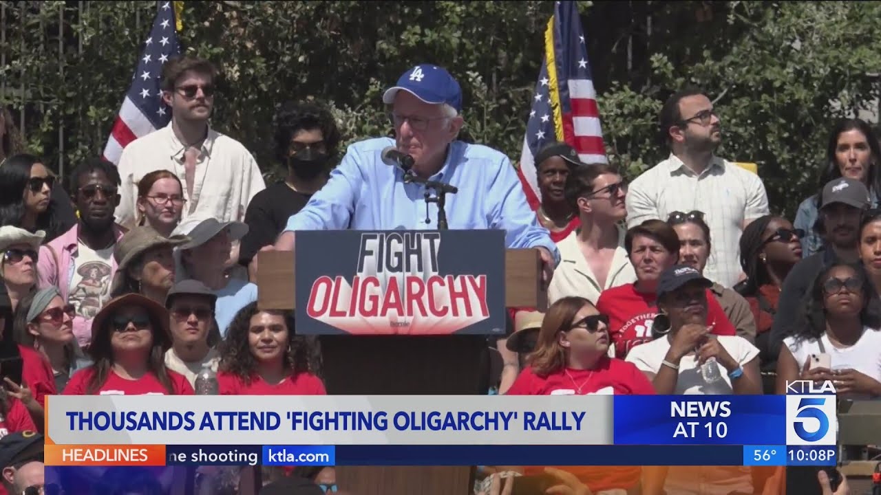 Thousands attend 'Fighting Oligarchy' rally - YouTube