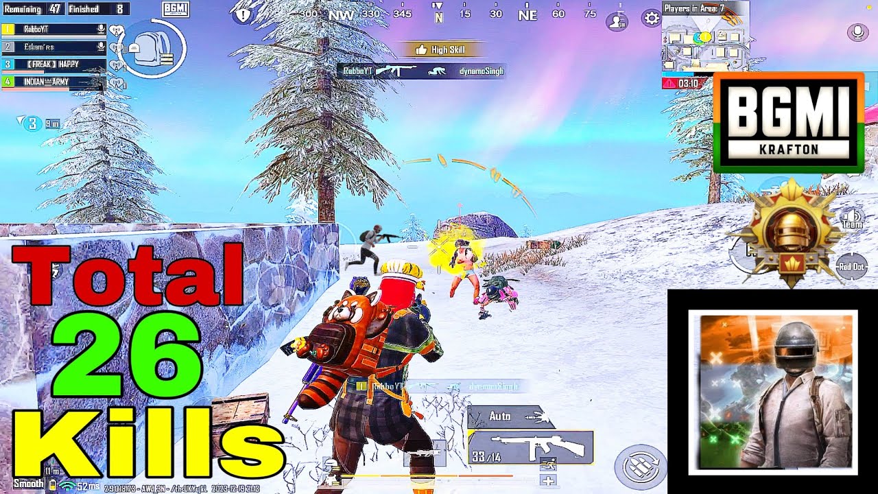 😍Best landing in snow mode Event | Hot drop best fight clutch bgmi👍 ...