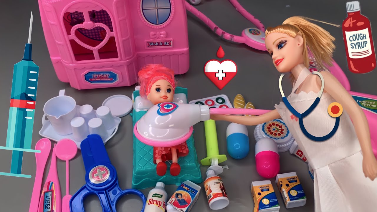 6 Minutes Satisfying with Unboxing Barbie Doctor Set 🎁 Doctor Set Toys ...