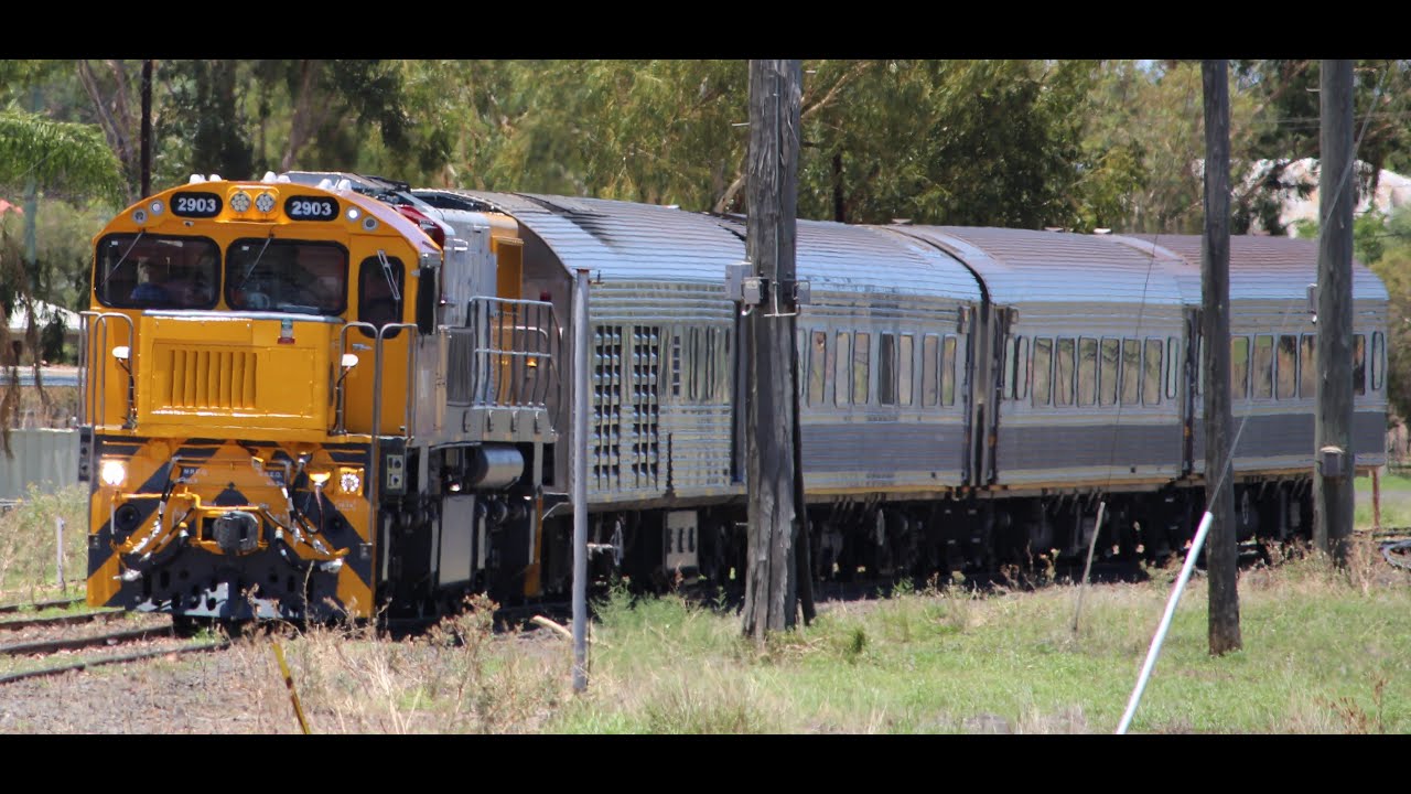 2903 3S86 westbound Westlander Brisbane to Charleville - YouTube
