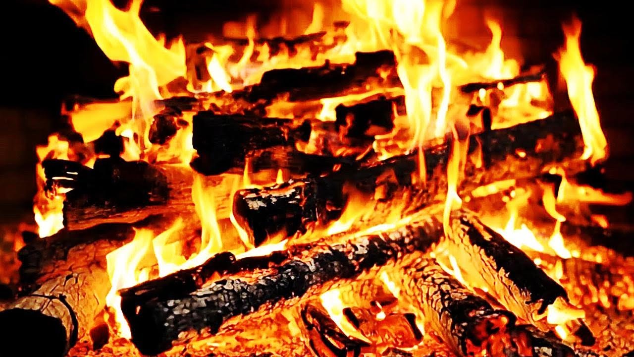 🔥 Soothing Fireplace Vibes: Relax to the Burning Logs and the Soft ...