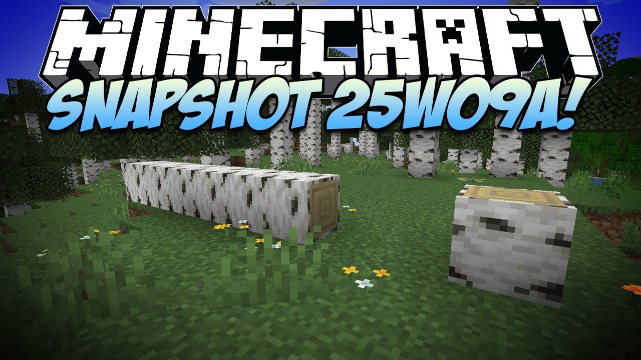 Snapshot Showcase (25w09a) | FALLEN TREES! (fallen logs & small tweaks!) | Minecraft 1.21.5 ...