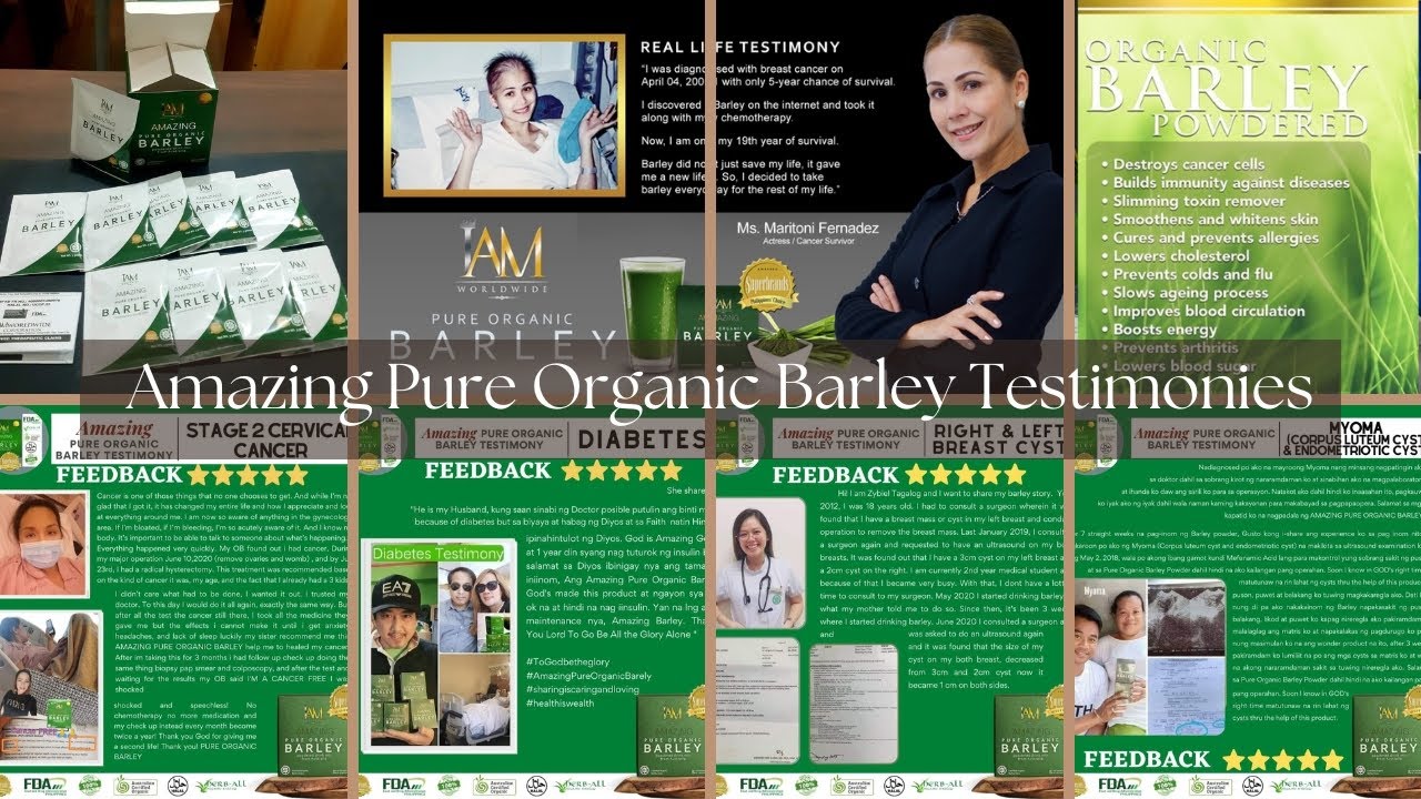 Legit Distributor of IAM Amazing Pure Organic Barley - YouTube