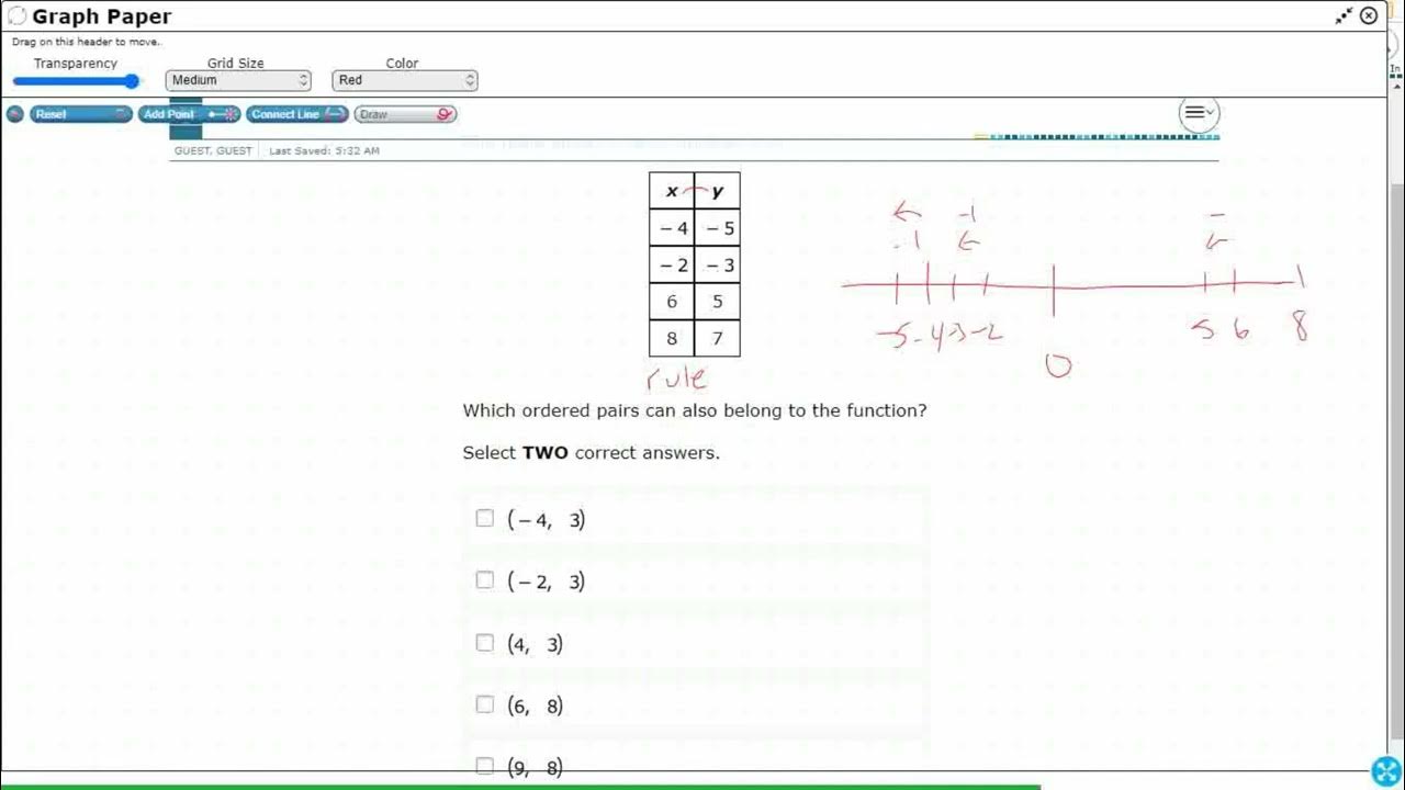 8th Grade STAAR Practice Identifying Functions (8.5G - #16) - YouTube