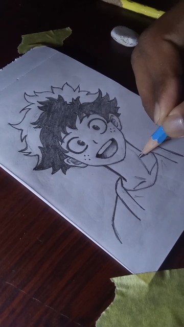 How to Draw Deku (Izuku Midoriya) Step by Step | My Hero Academia Easy ...
