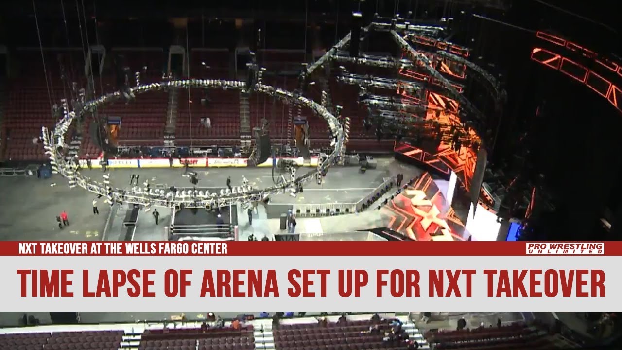 Time Lapse Video Of Arena Set Up For NXT Takeover Philadelphia - YouTube