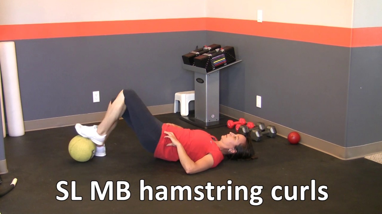 SL MB hamstring curls - YouTube