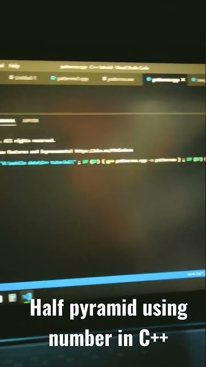 Half Pyramid Using number in C++ Programming | niinkm | C++ - YouTube