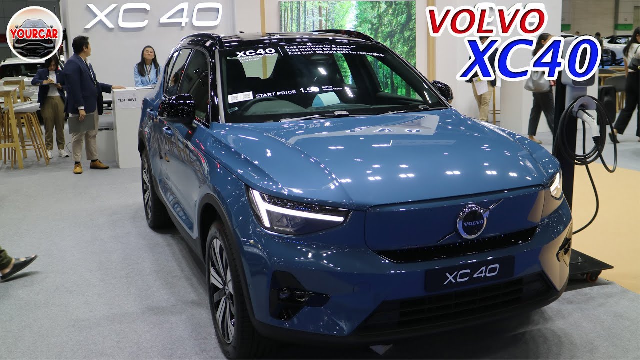 2023 Volvo XC40 Recharge Pure Electric | Fjord Blue Colour - YouTube
