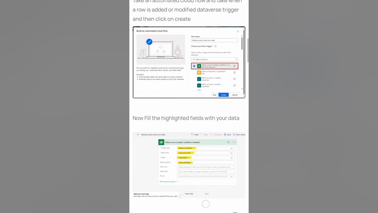 How To Populate Fields Based On Lookup Record Using Power Automate. - YouTube