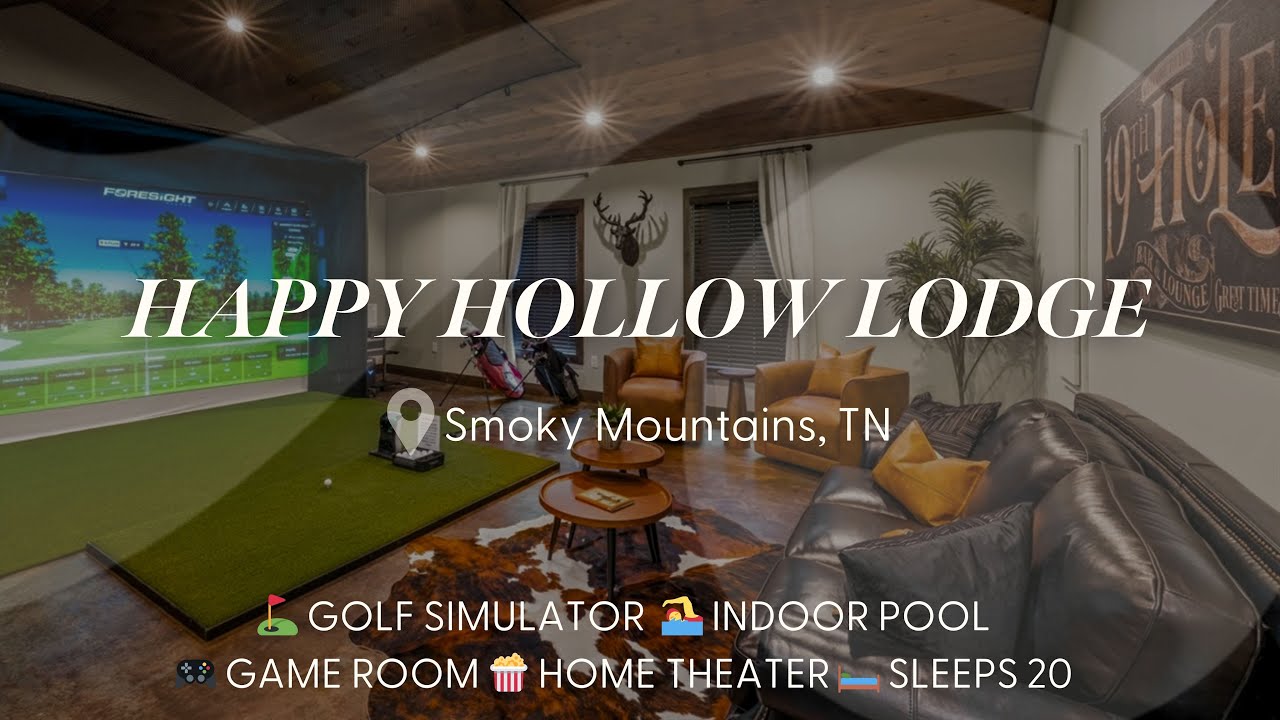 Happy Hollow Lodge — Smoky Mountains, TN — Staylah.com - YouTube