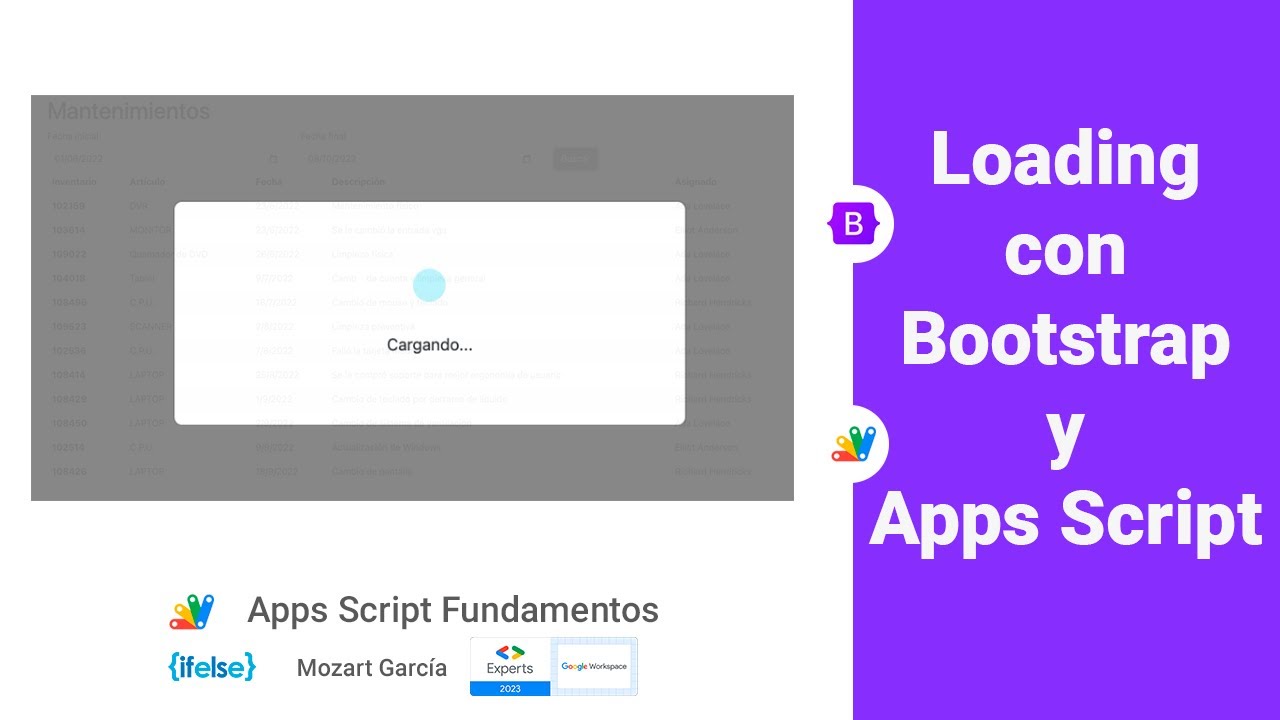 Cómo Crear Un Loading Con Bootstrap Modal Y Apps Script Apps Script 8025