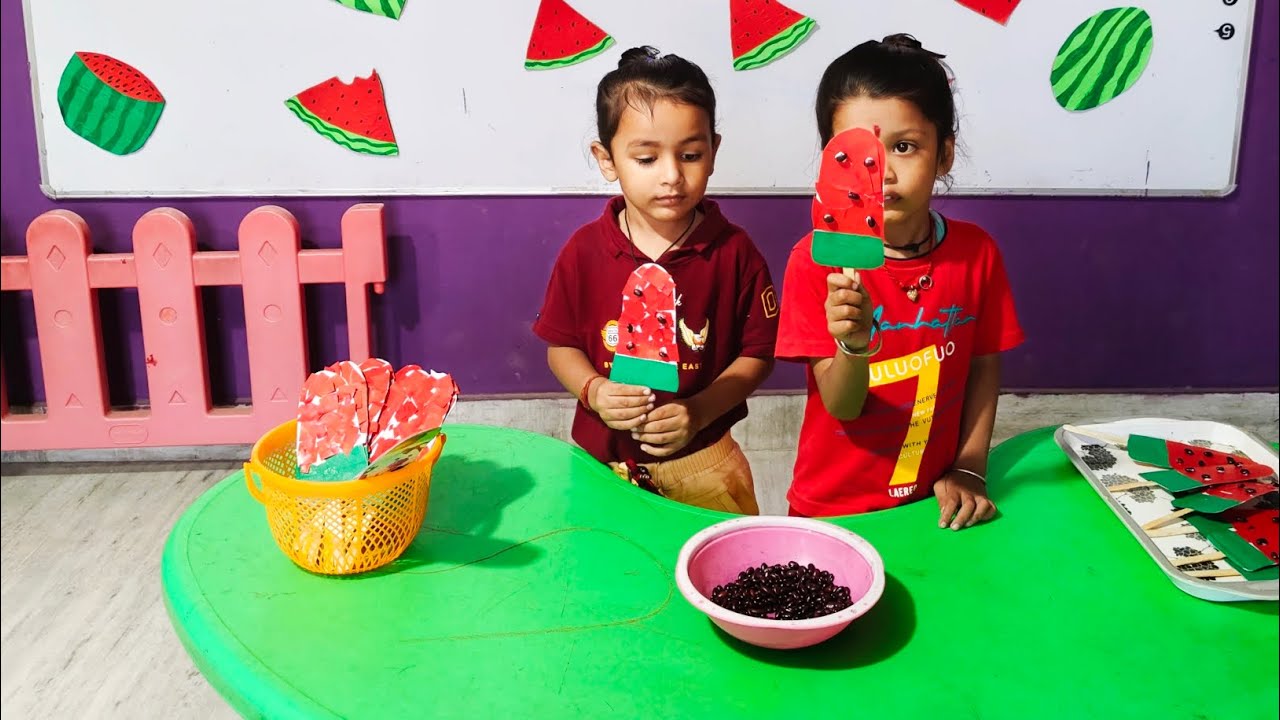 🍉Watermelon Day Activity🍉|PLAY GROUP #activittiesforkids #watermelon ...