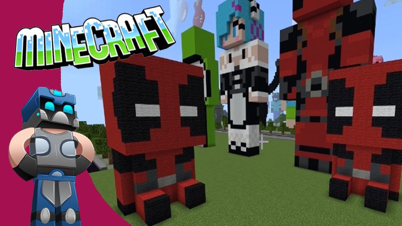 Minecraft Tutorial Deadpool Peluche - Como hacer Peluche Deadpool Minecraft - YouTube