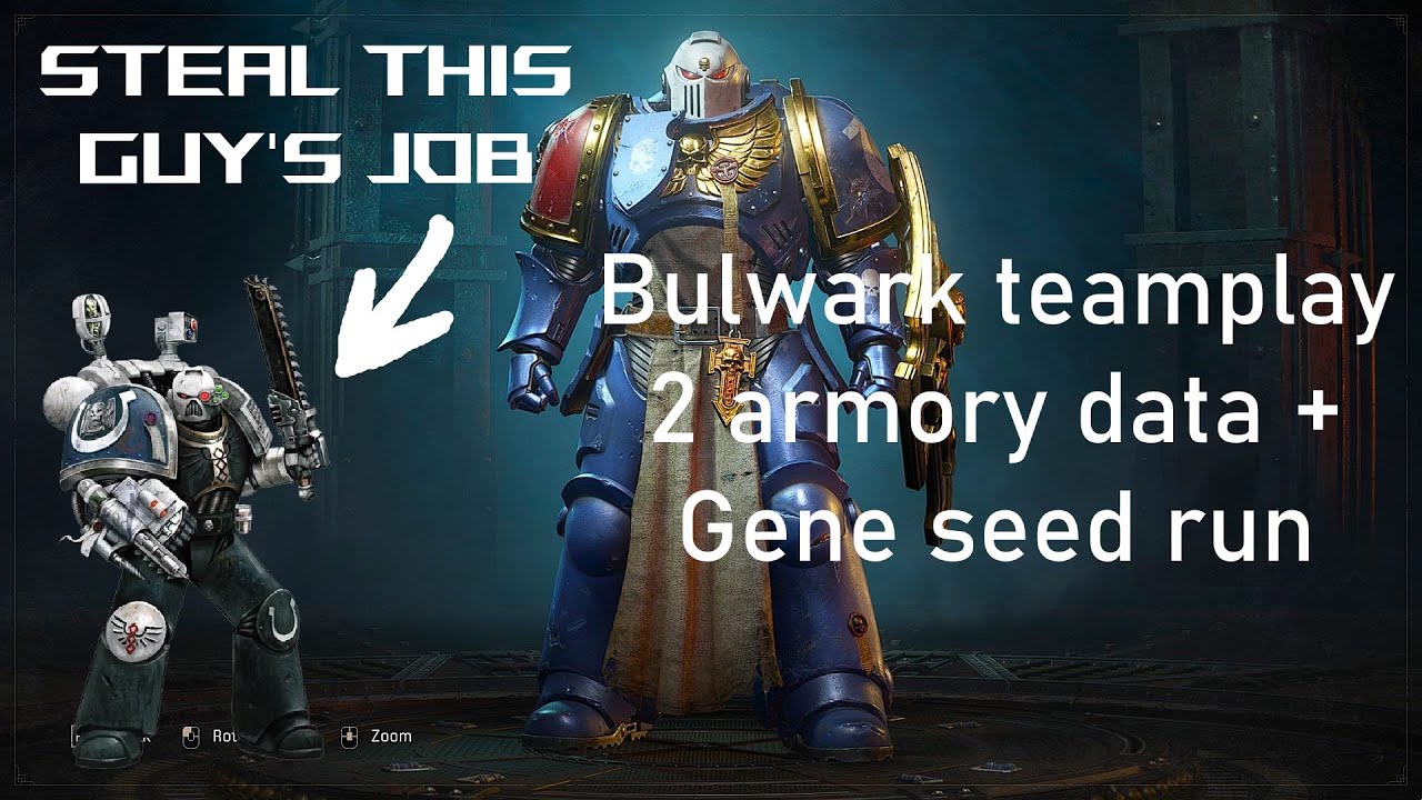 Bulwark Teamplay healer PvE run gene-seed + 2 armory data Space Marine ...