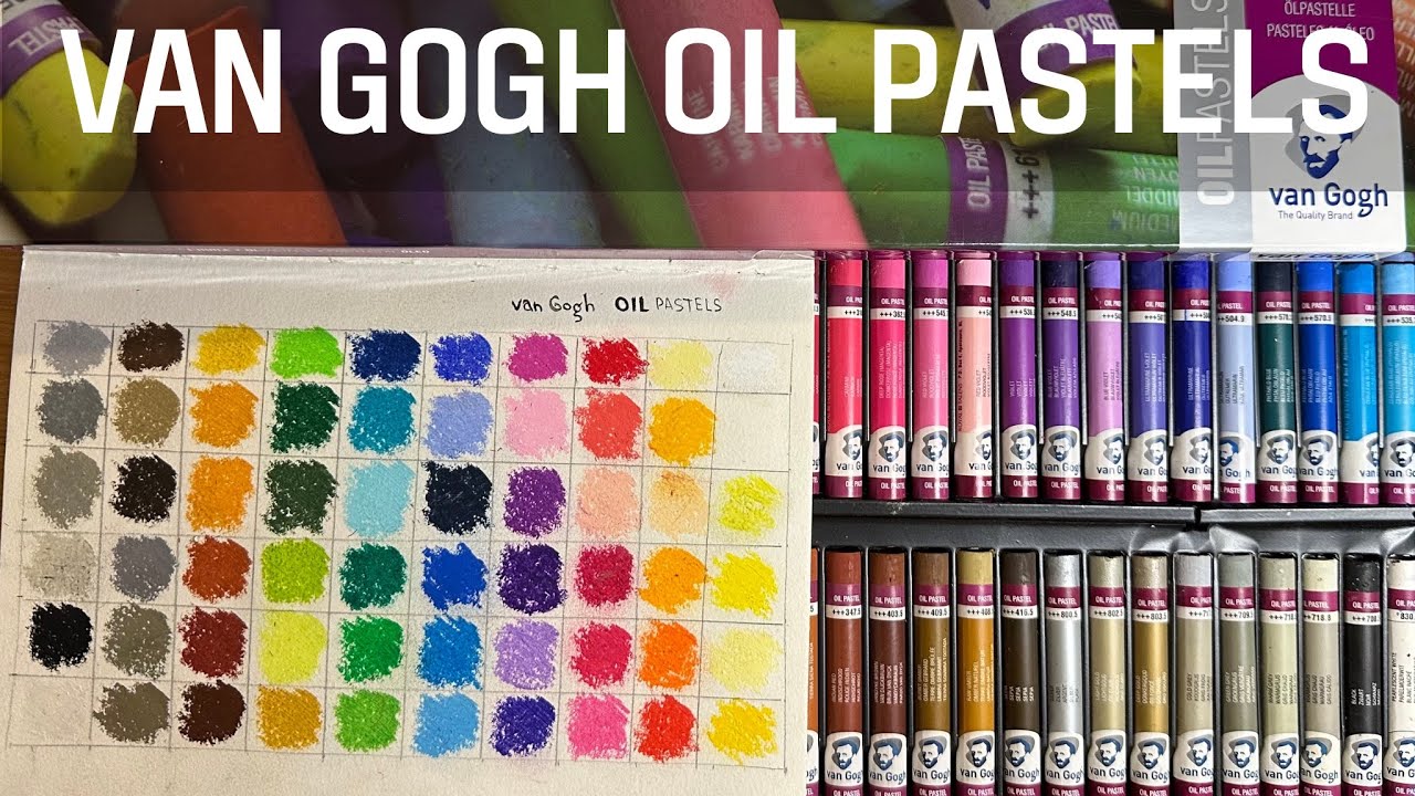 Van Gogh OIL PASTELS SWATCHES - YouTube