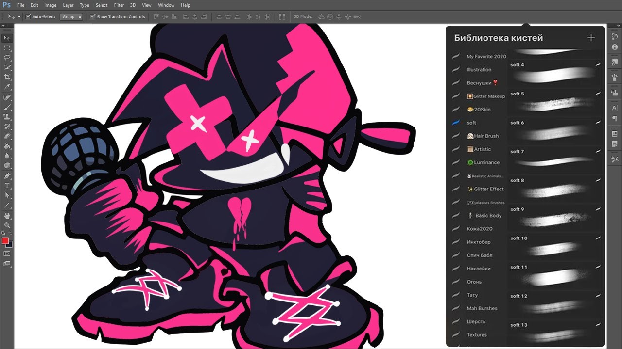 Drawing corrupted FnF Boyfriend - Friday Night Funkin - YouTube