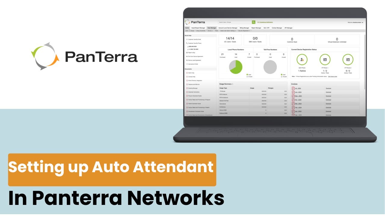 How to Set Up an Auto Attendant in PanTerra Networks Admin Portal ...