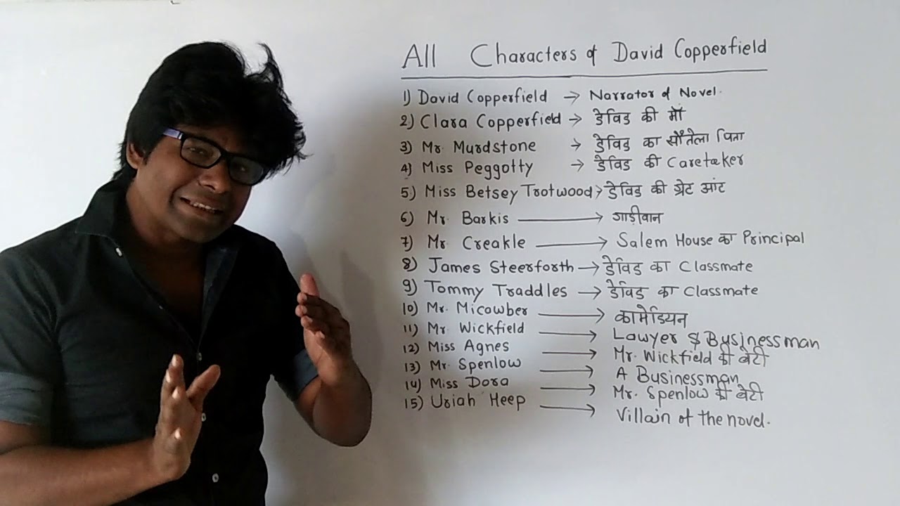 All Characters of David Copperfield 50 Marks Eng (Bihar Board) - YouTube