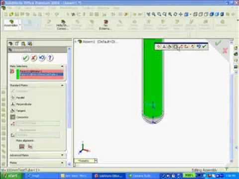 COSMOS Ball in Box Drop Analysis Simulation in SolidWorks - YouTube
