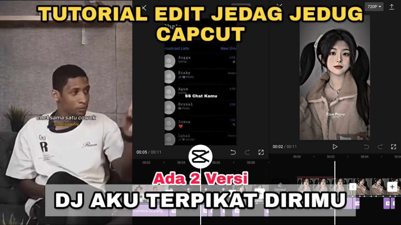 Tutorial Edit Jedag Jedug Capcut DJ AKU TERPIKAT DIRIMU || JJ Tipis x meme - YouTube