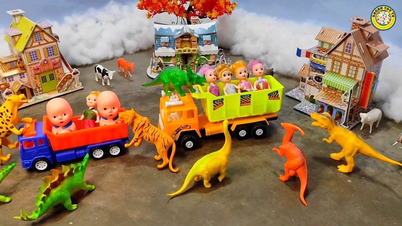 Barbie doll eating oreo biscuit | dinosaur ka fight ho gya hulk se ...