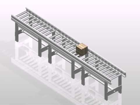 conveyor animation with autodesk inventor - YouTube