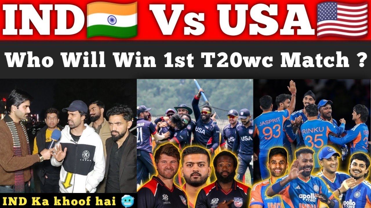IND🇮🇳 vs USA🇺🇸 1st T20Wc Match ,Who Will Win ? | IND is ready to Win ...