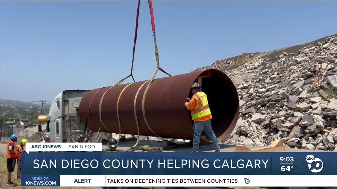 San Diego County stepping up to help Calgary water crisis - YouTube