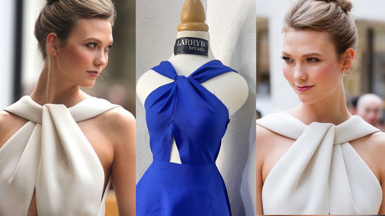 DIY Twist Neckline Top Tutorial - YouTube