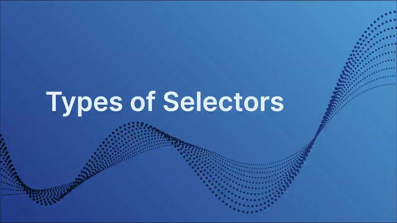 Selectors 2: Types of Selectors - Fall 2020 Prof. Abigail Zhang - YouTube