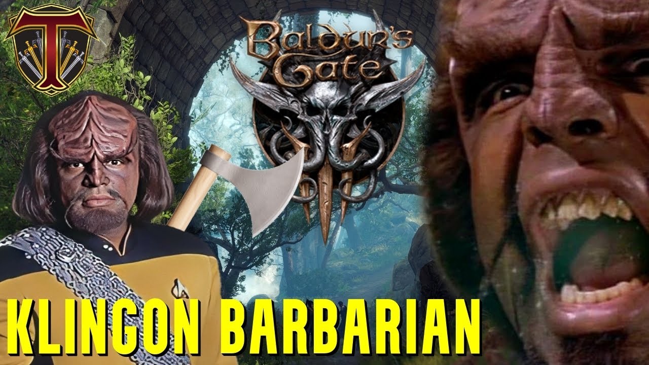 Worf Son Of Mogh House Of Martok Baldurs Gate 3 Co Op Playthrough Klingon Barbarian Youtube