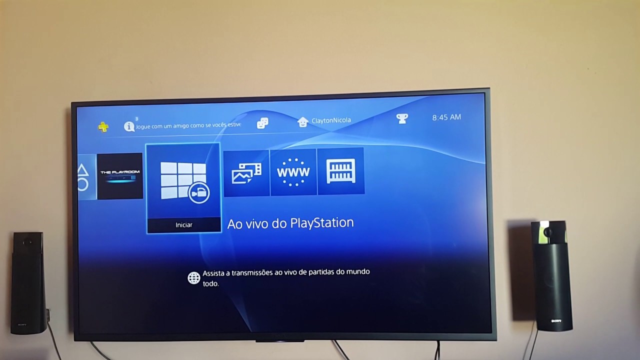 Menu PS4 Pro Versão 3.70 - YouTube