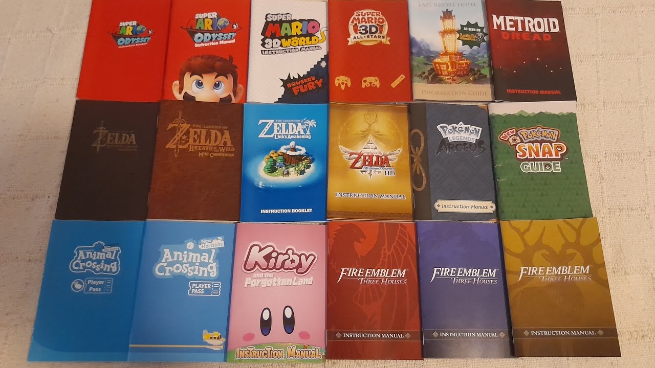 MBPUK Nintendo Switch Instruction Booklets Ver. 2.0 & Fire Emblem Three ...