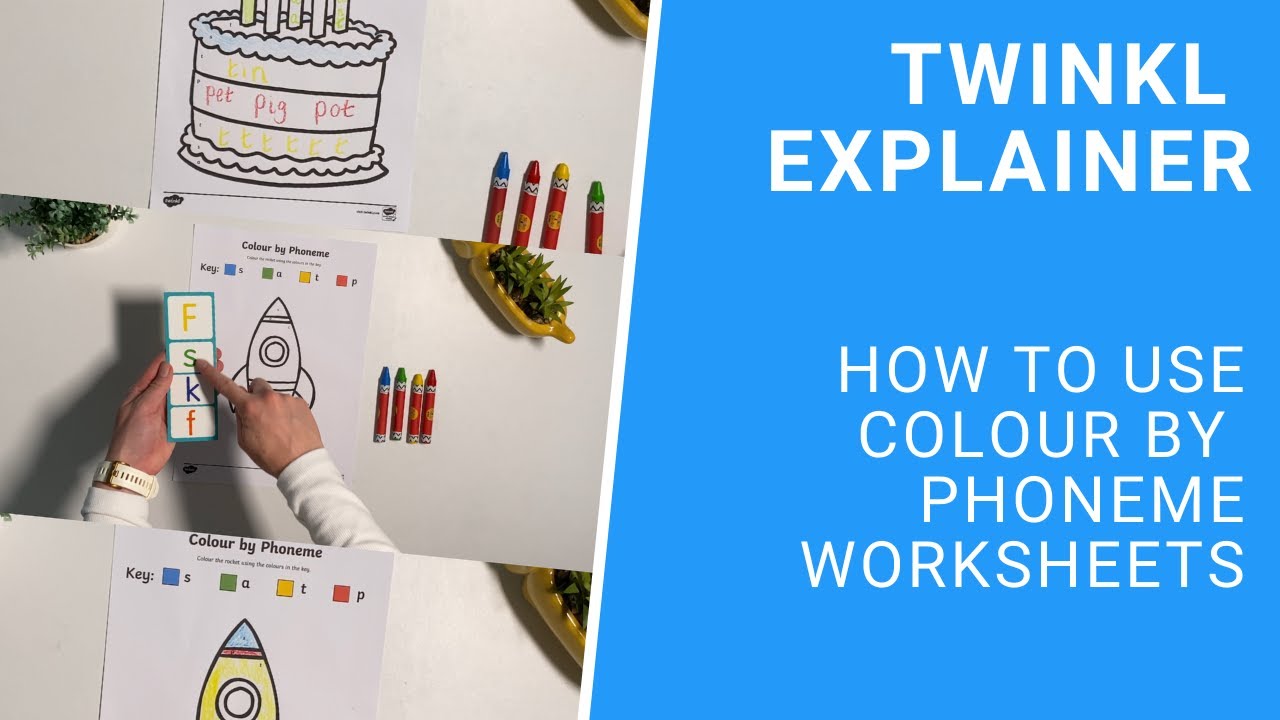 How to Use Colour by Phoneme Worksheets - YouTube