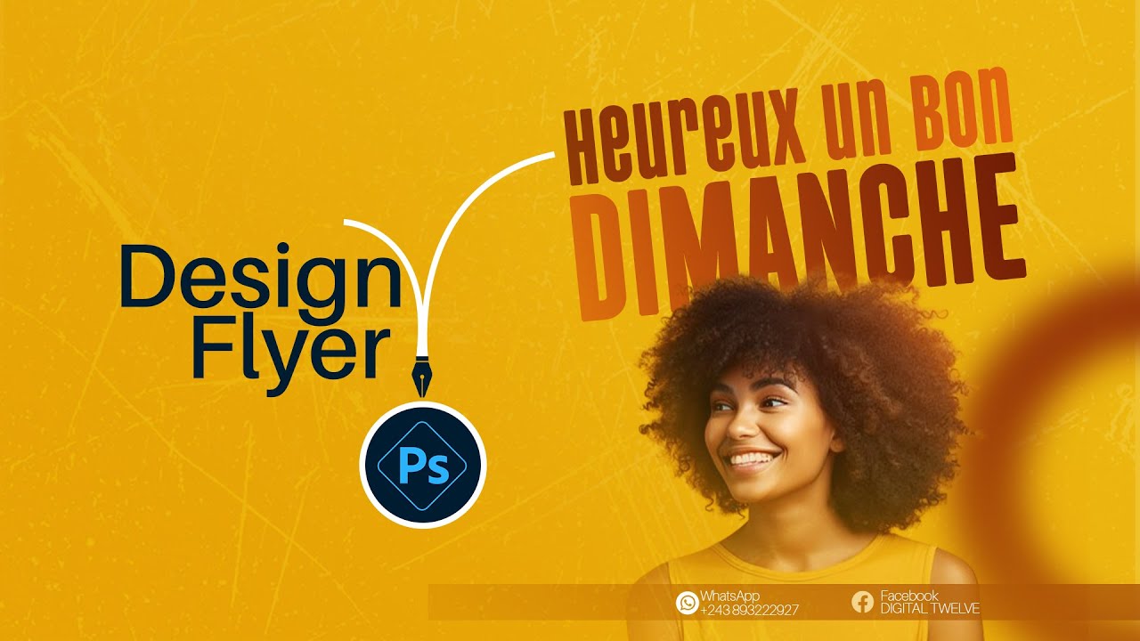 Comment créer une affiche très facilement avec Adobe Photoshop - YouTube