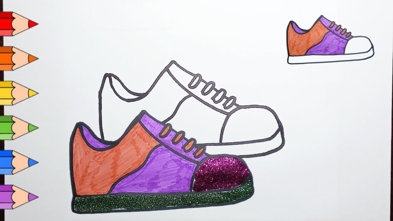 KIDS LERN HOW TO DRAW A MAGIC SHOE .. - YouTube