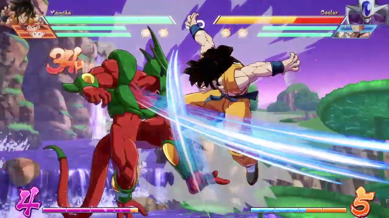 DBFZ Yamcha sparkless kamehameha loop 58 hits - YouTube