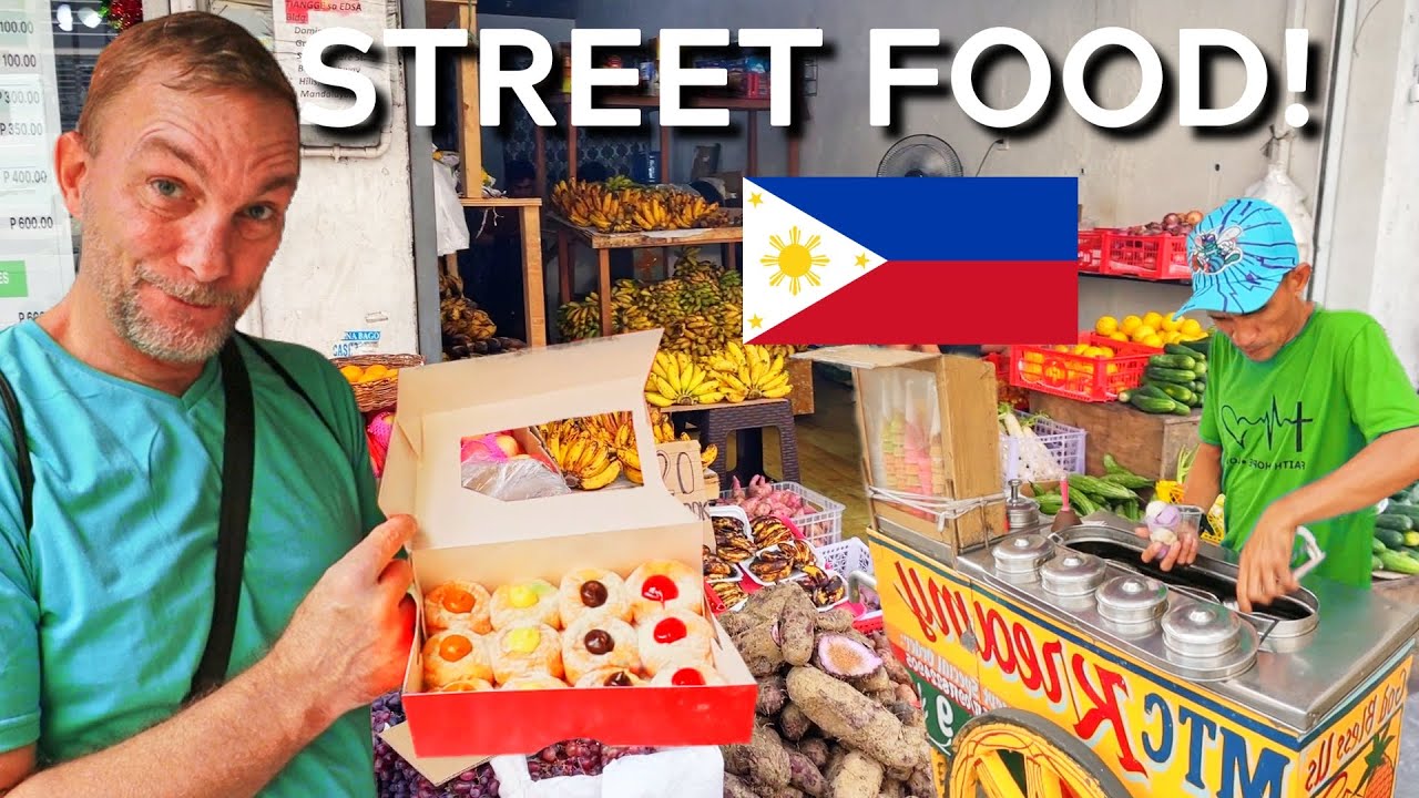 CHEAP FILIPINO STREET FOOD: Random street in Manila - YouTube