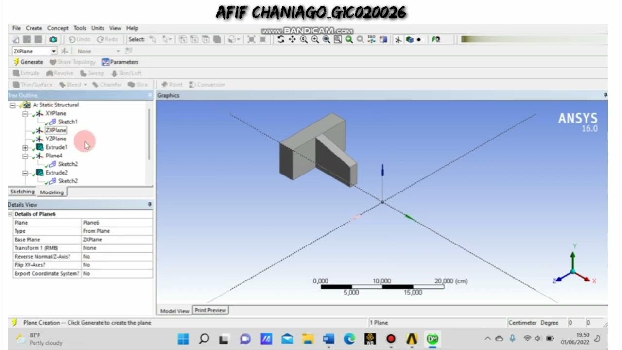 Tutorial Ansys Workbench || A Bracket - YouTube
