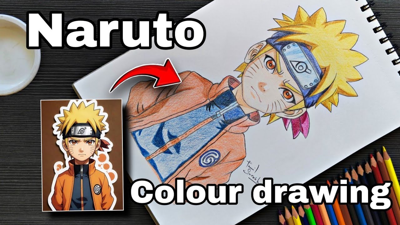 Naruto Colour Drawing 💥 #naruto #anime #drawing #coloring #artist # ...