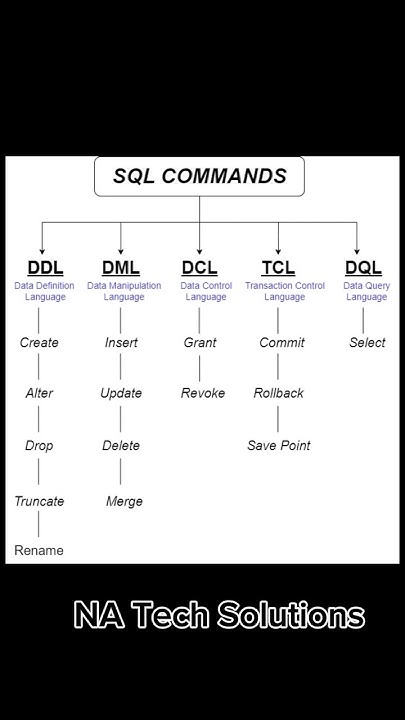 Types of SQL Commands - YouTube