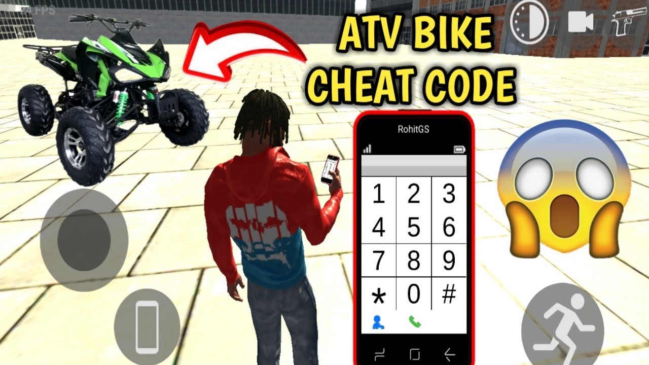 | ATV Bike Cheat Code In Indian Bike Driving 3D | Atv Bike Ka Code Kya ...