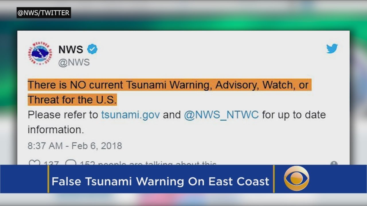 National Weather Service: No East Coast Tsunami Warning - YouTube