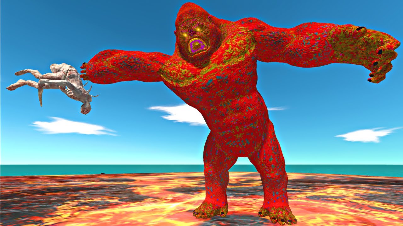 Magma Gorilla vs Infernals in Magma Arena - Animal Revolt Battle ...