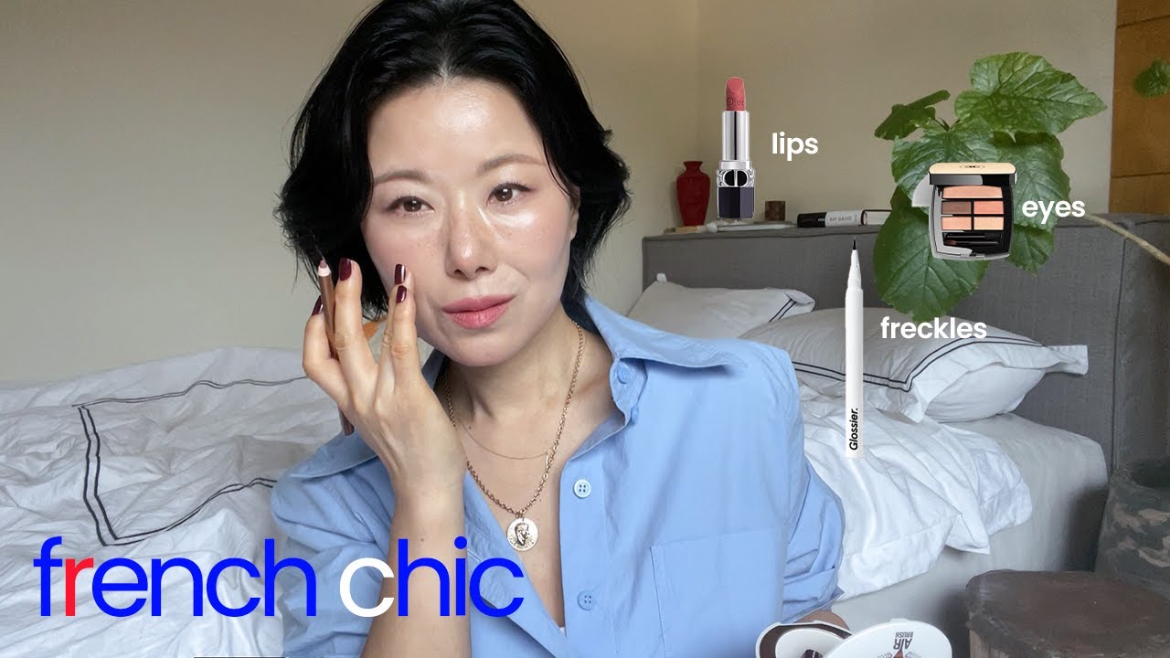 Grwm 프렌치 시크 분위기 쉽게 내는 법 ️ 디올 로지빛 혈색 립 샤넬 촉촉 프라이머 여름 셔츠와 함께🍃 Youtube