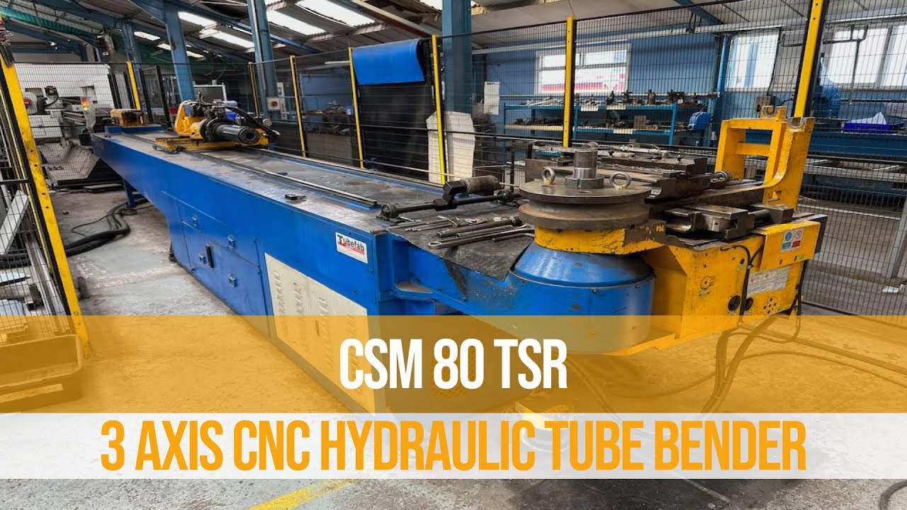 CSM 80TSR CNC Hydraulic 3 Axis Tube Bender - YouTube
